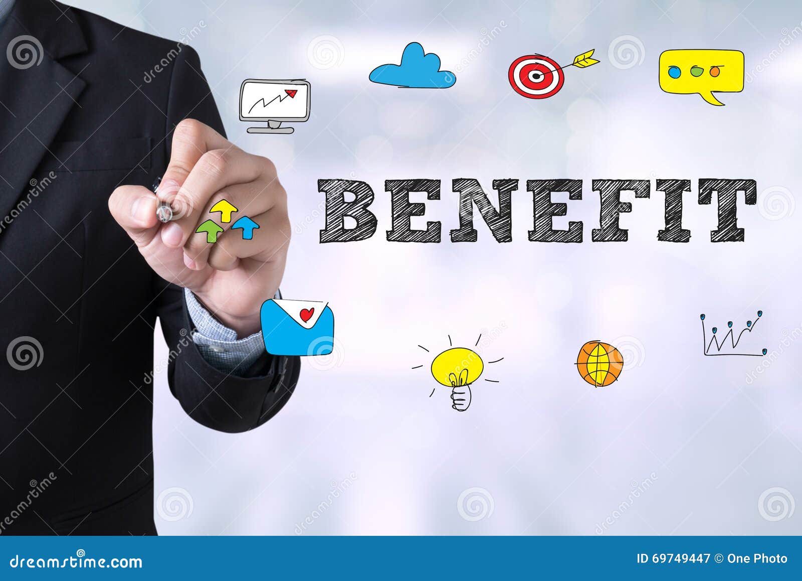BENEFIT stock image. Image of communication, assist, income - 69749447