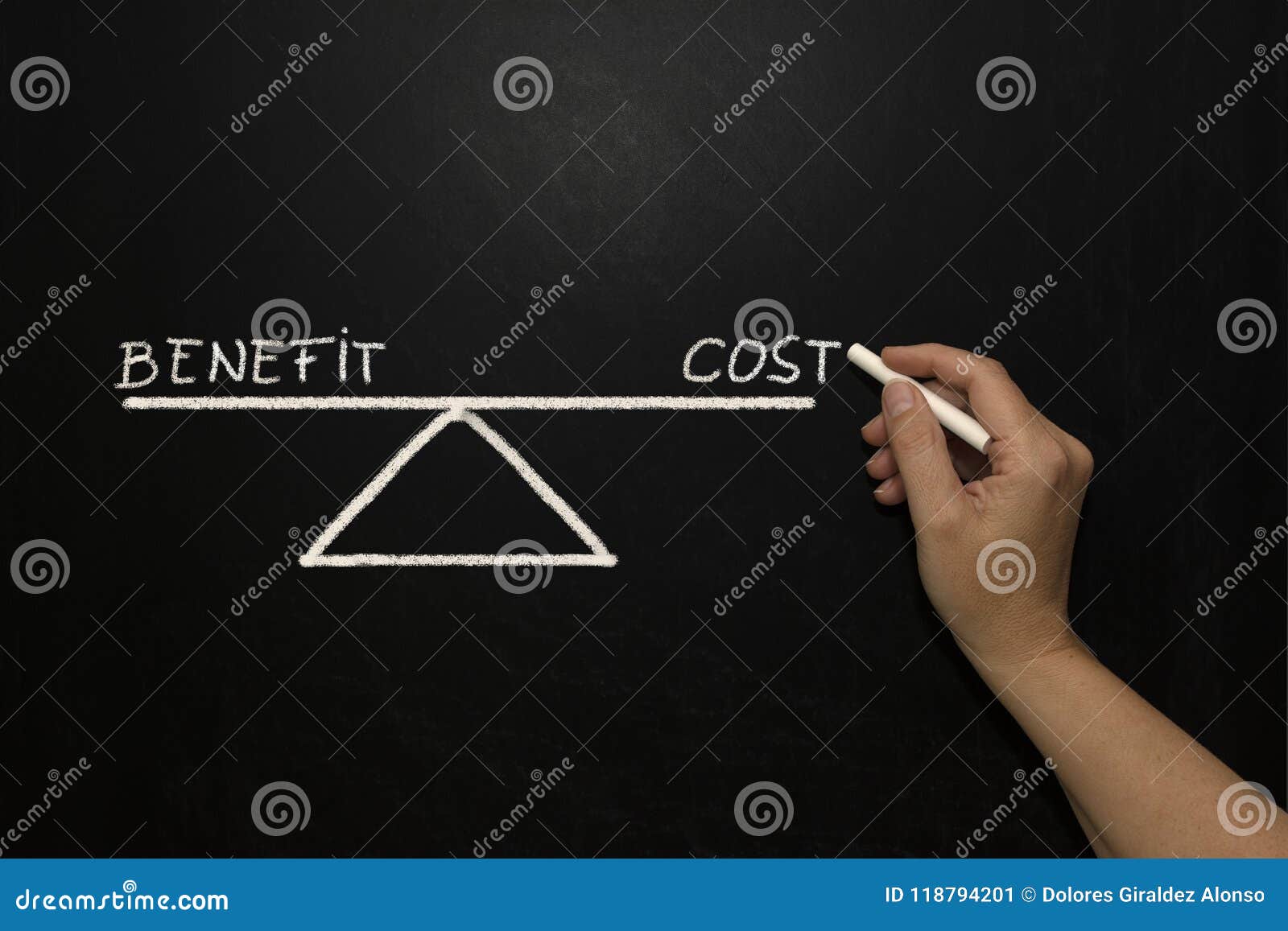 Cost-Benefit Analysis CBA Stock Photography | CartoonDealer.com #121161986