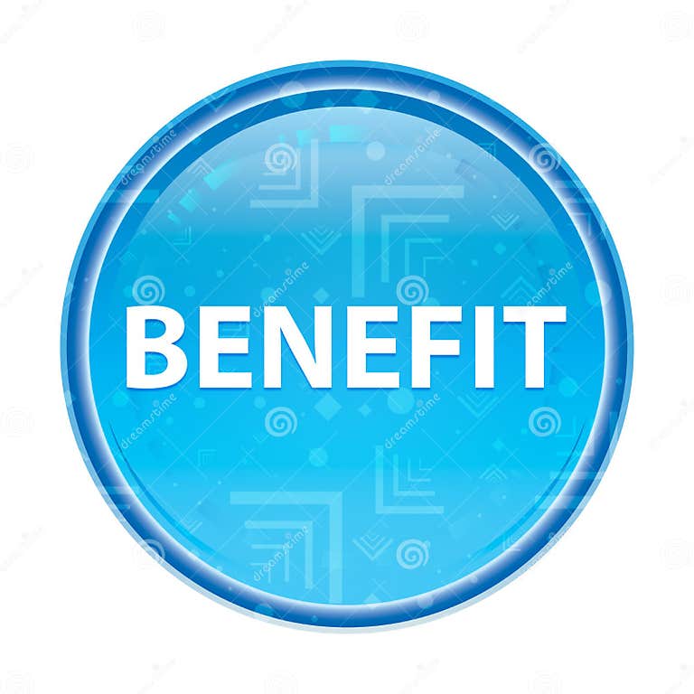 Benefit Floral Blue Round Button Stock Illustration - Illustration of ...