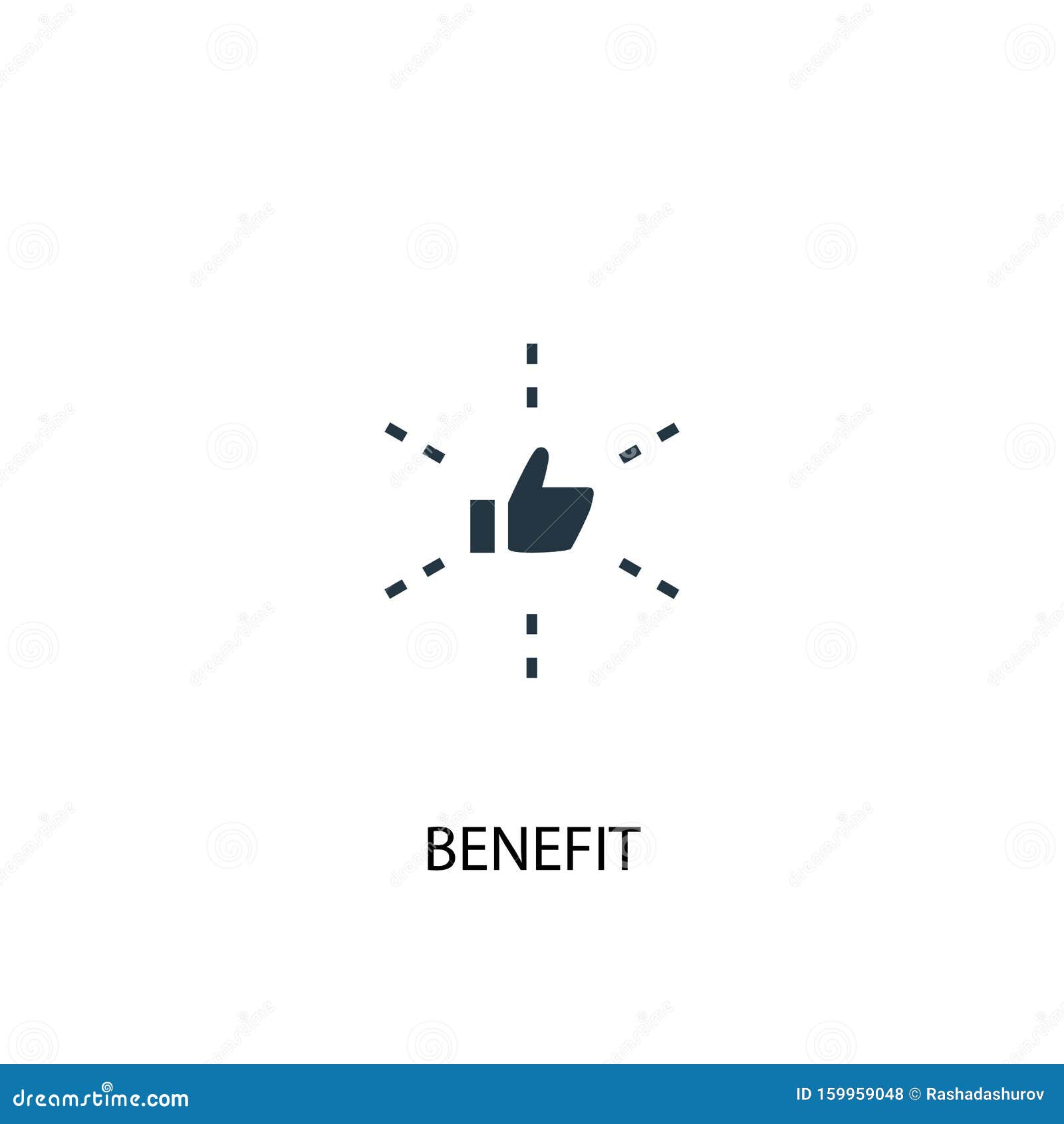 Benefit Icon. Simple Element Stock Vector - Illustration of human ...