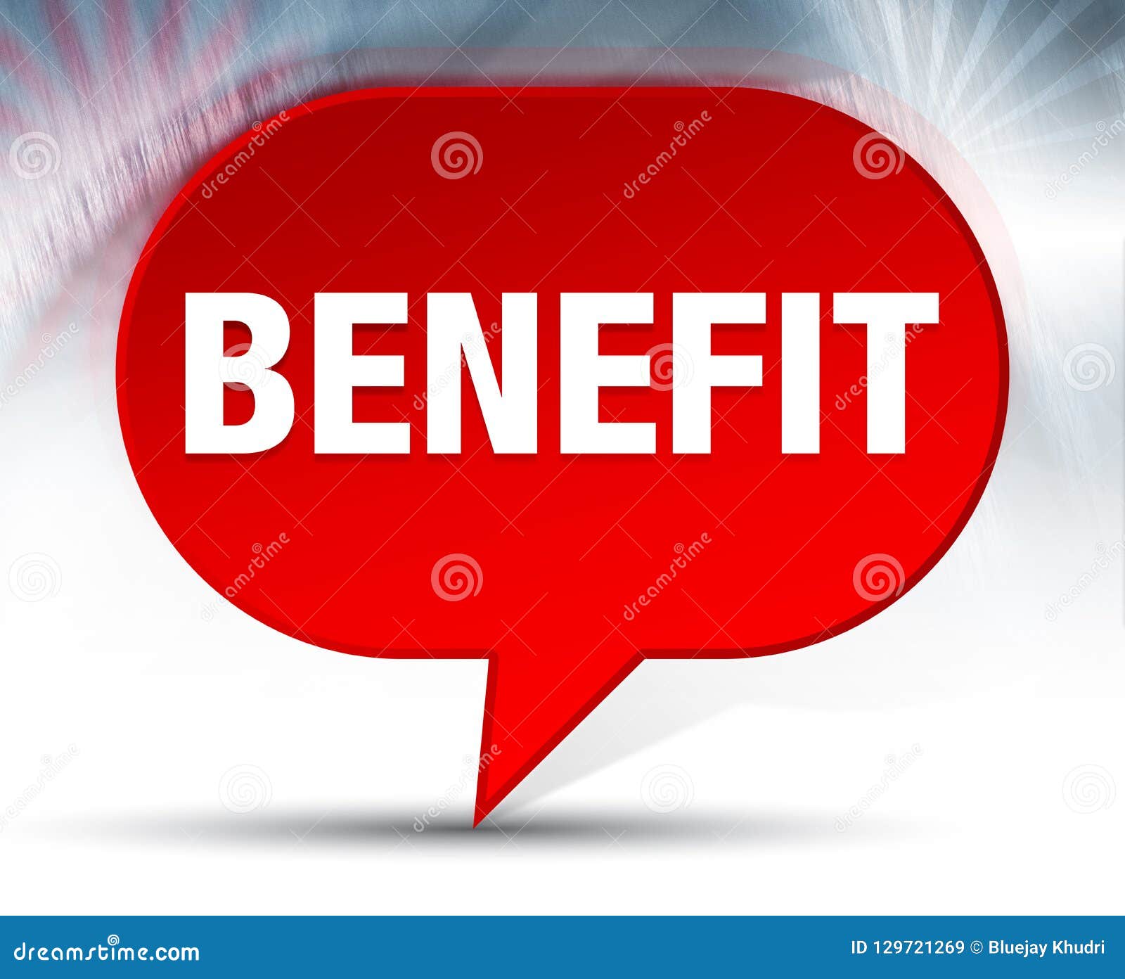 Benefit Red Bubble Background Stock Illustration - Illustration of ...