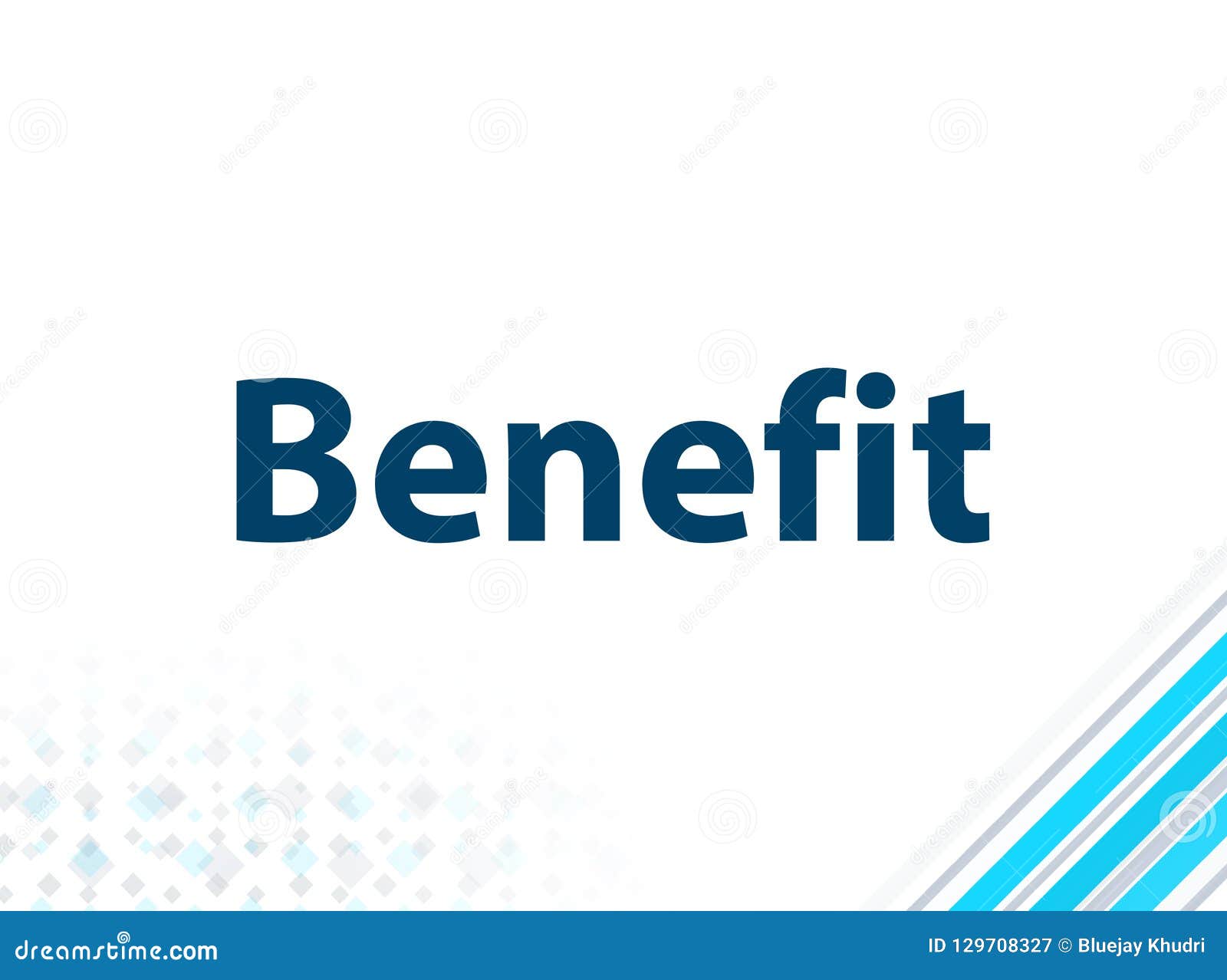 Benefit Modern Flat Design Blue Abstract Background Stock Illustration ...