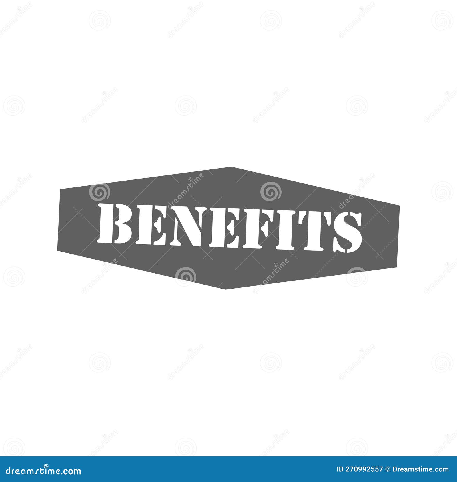 Benefit Stamp Template Solid Color with Grunge Effect Stock Vector ...