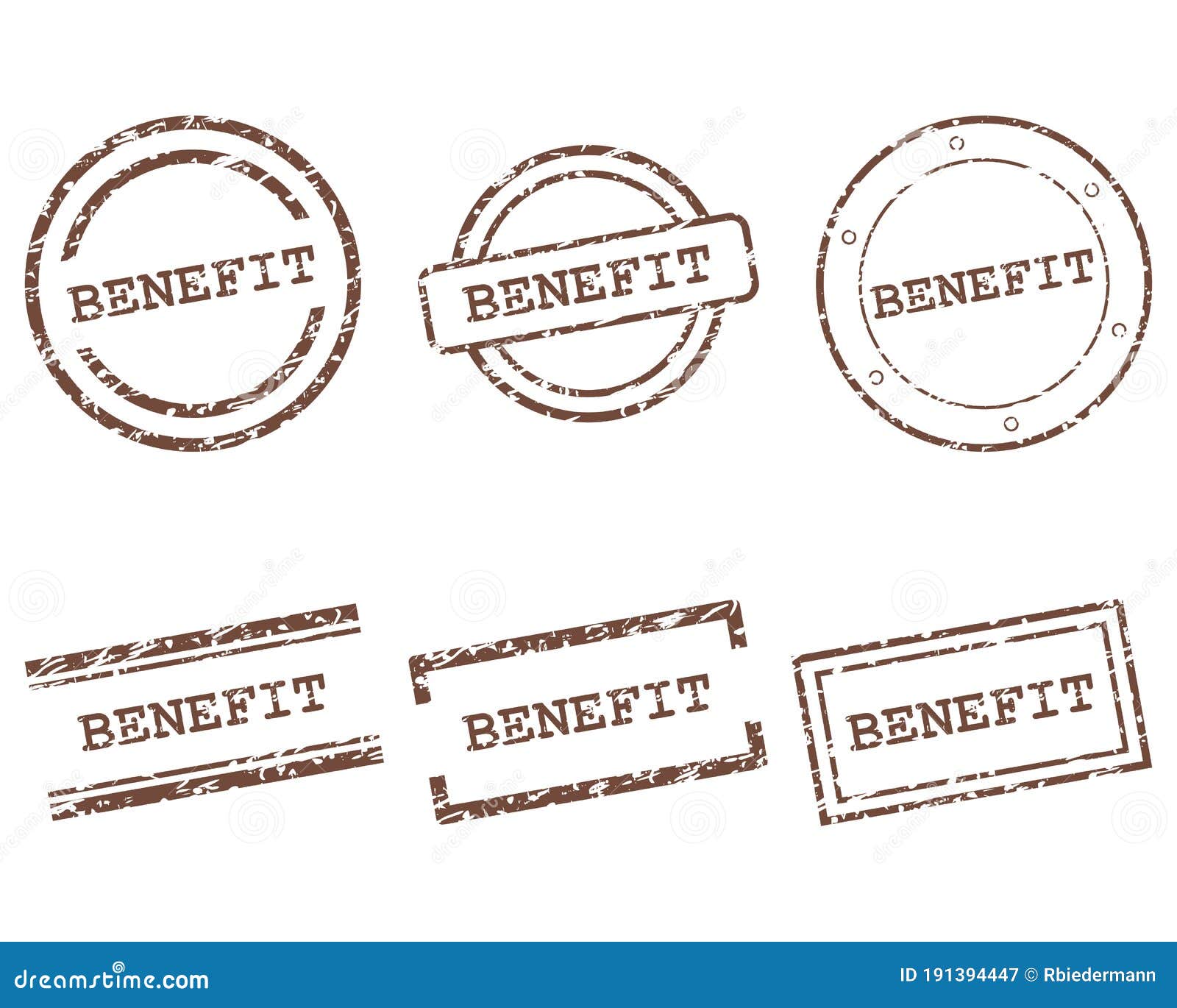 Benefit stamps stock vector. Illustration of benefit - 191394447