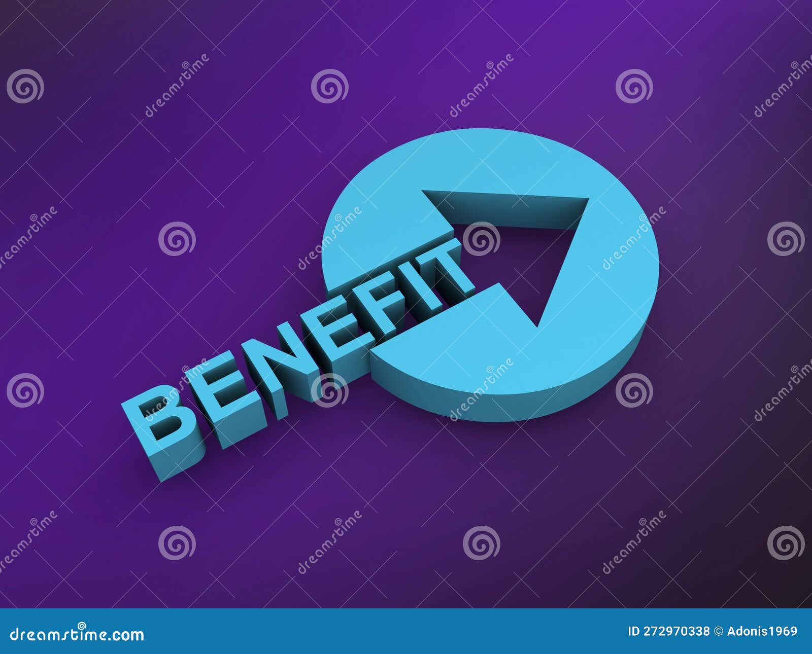 Benefit word on purple stock illustration. Illustration of cartoon ...