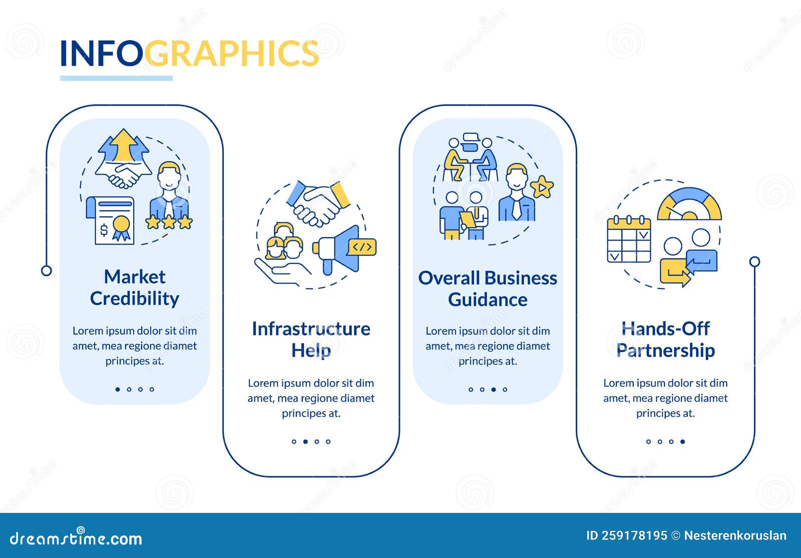 Benefits of Alternative Lending Blue Rectangle Infographic Template ...