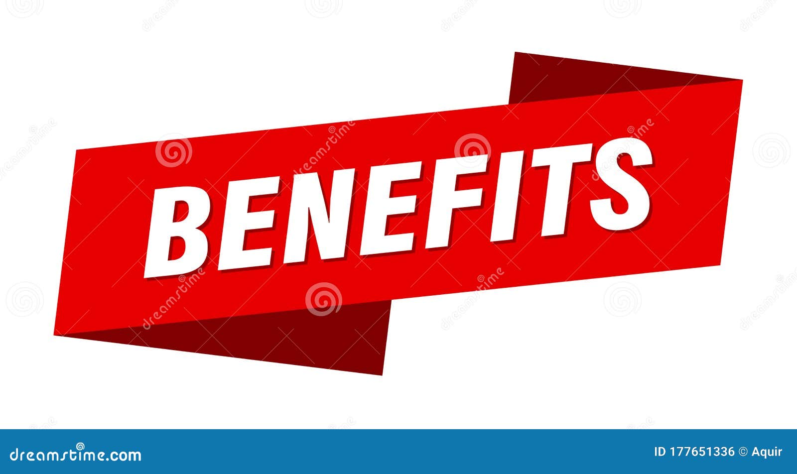Benefits Banner Template. Benefits Ribbon Label Stock Vector ...