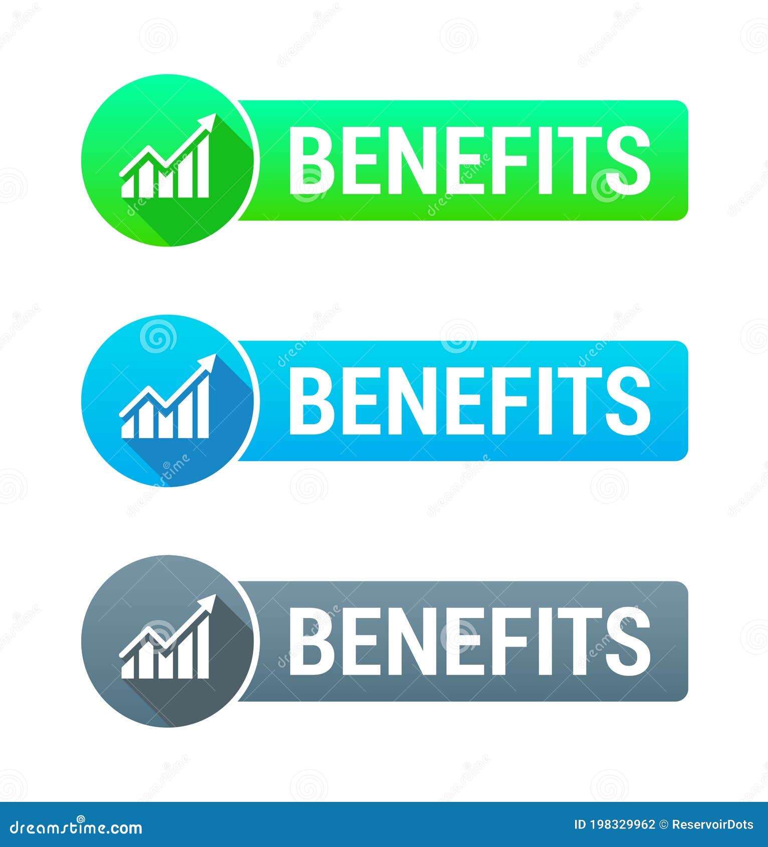 Benefits Banner Vector stock vector. Illustration of financial - 198329962