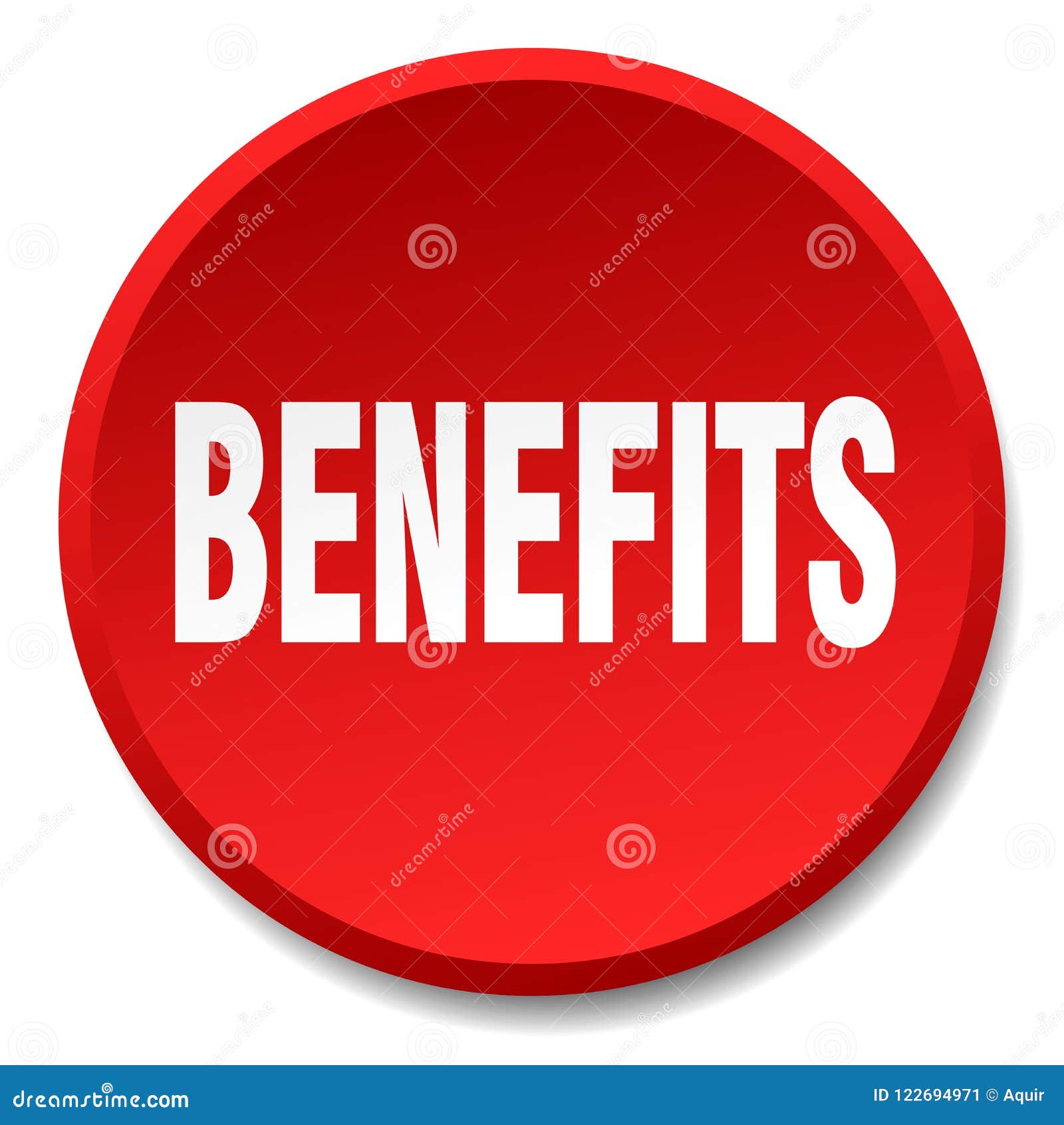 Benefits button stock vector. Illustration of shadow - 122694971
