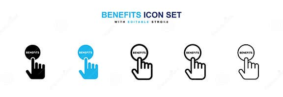 Benefits icon vector stock illustration. Illustration of benefit ...