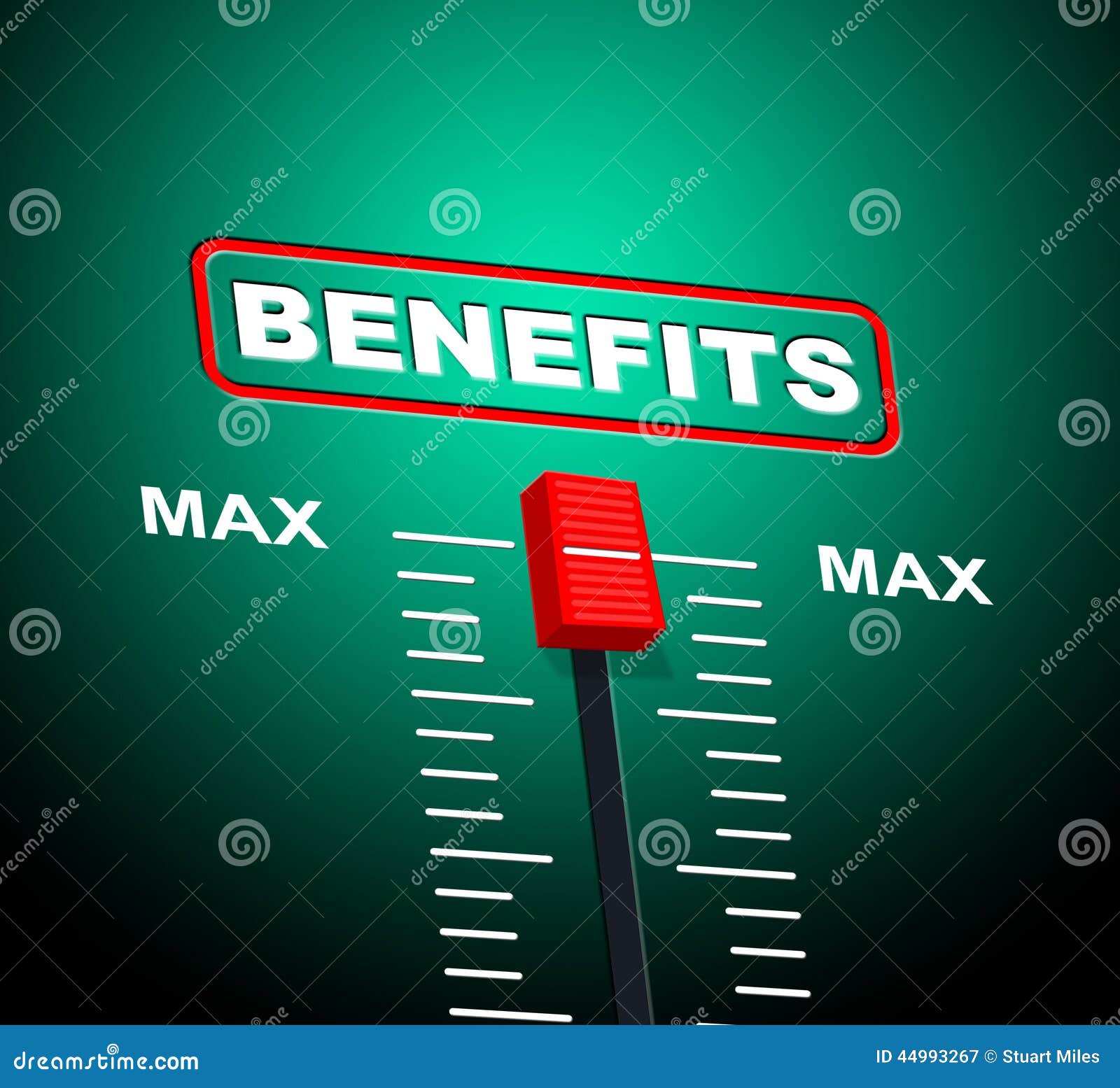 Benefits Max Shows Upper Limit and Utmost Stock Illustration ...