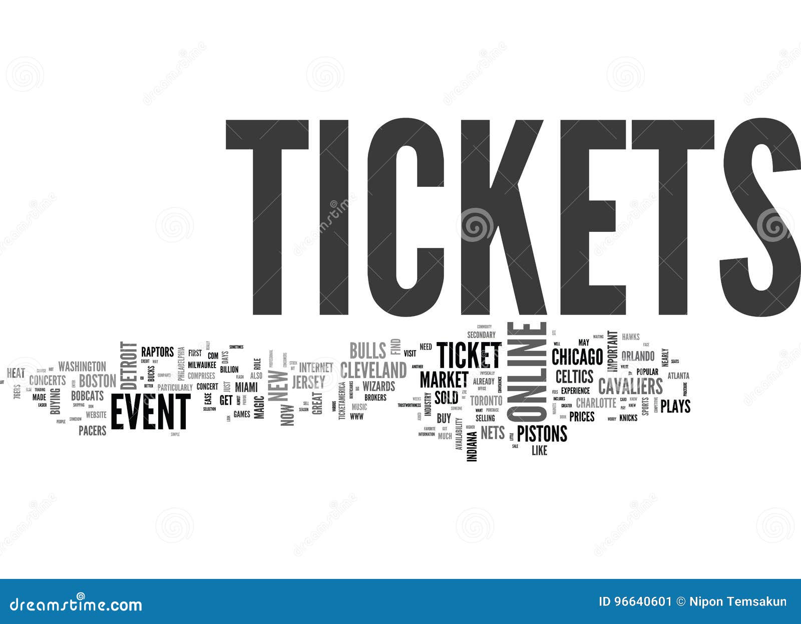 Tickets Word On Billboard Advertisement Banner Sign Royalty-Free Stock ...