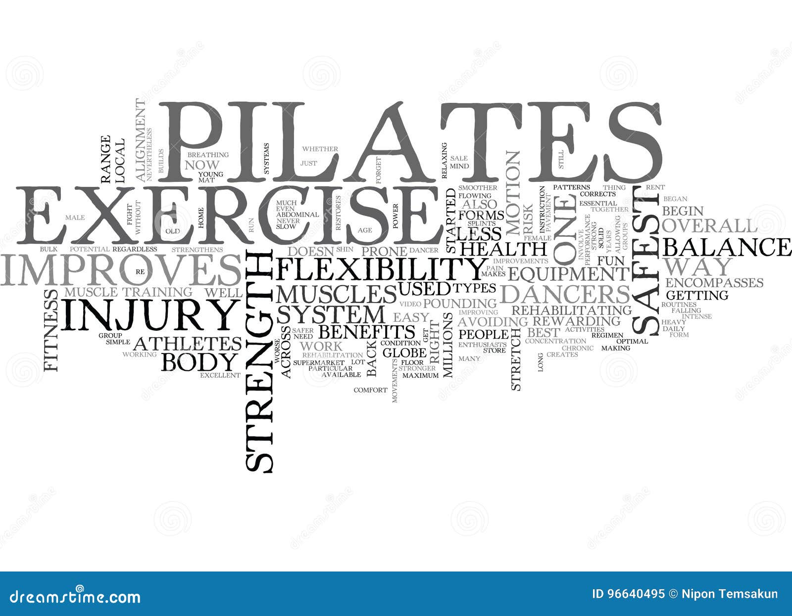 Benefits of Pilatesword Cloud Stock Illustration - Illustration of ...