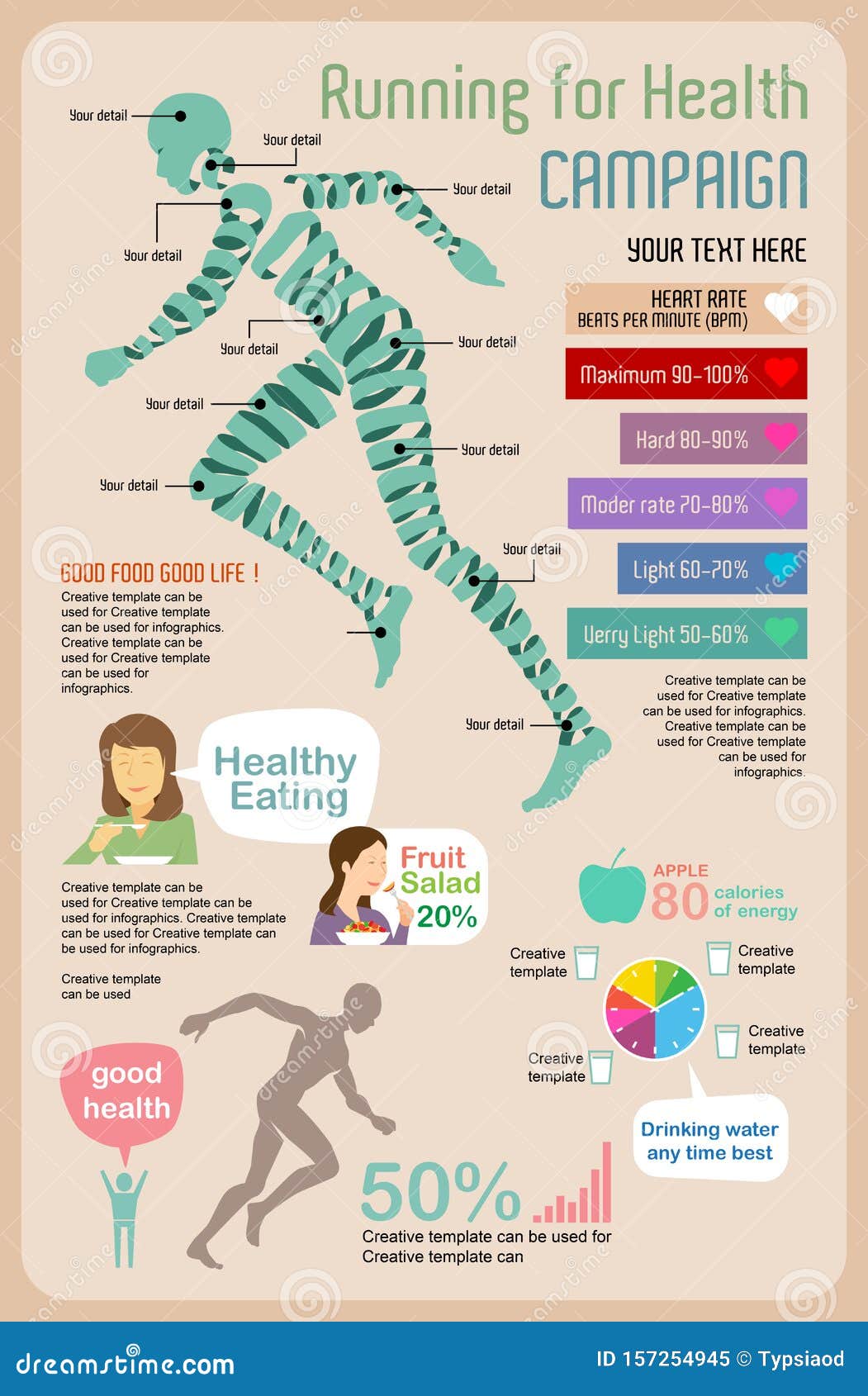 Benefits Of Running Infographics Vector Illustration | CartoonDealer ...