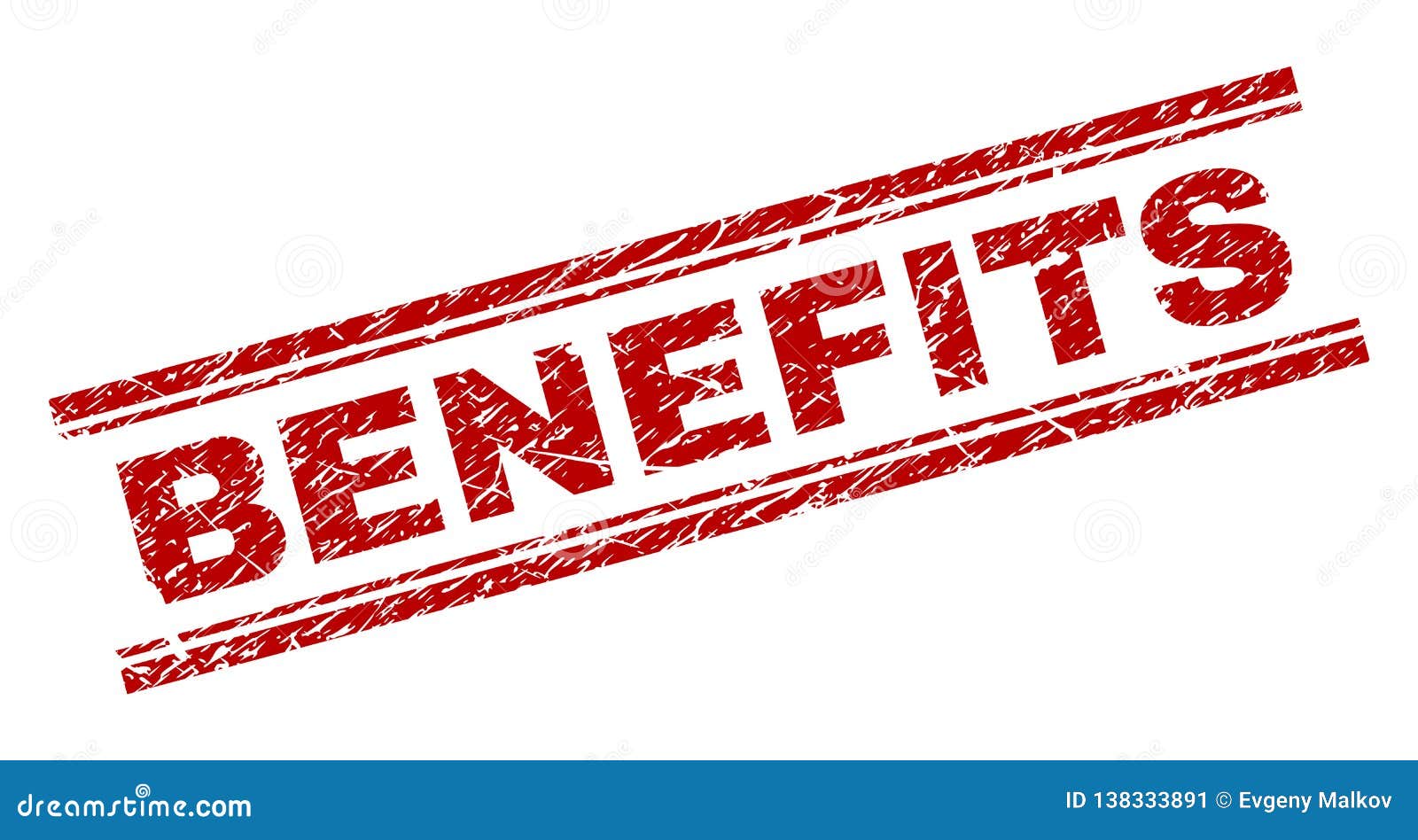 Grunge Textured BENEFITS Stamp Seal Stock Vector - Illustration of ...