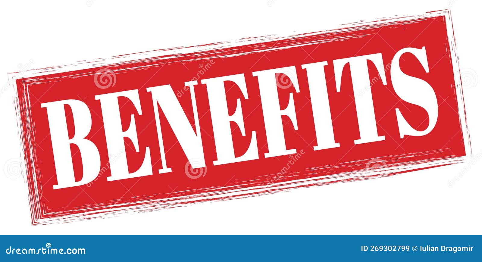 BENEFITS Text Written on Red Stamp Sign Stock Illustration ...