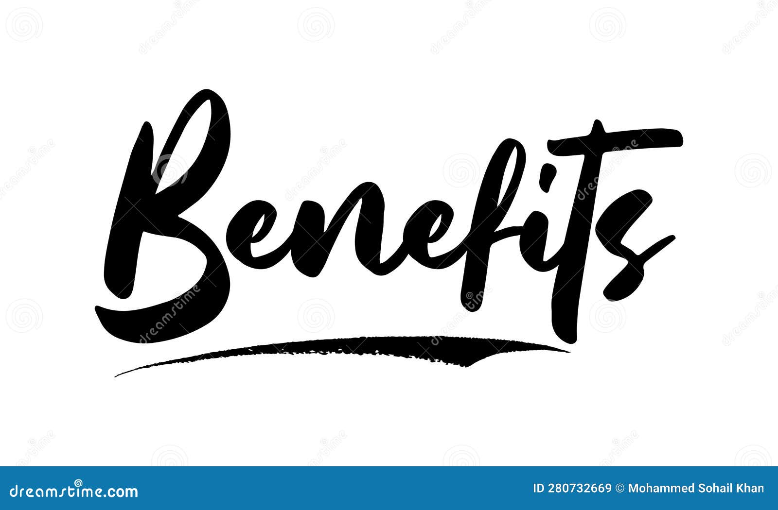 Benefits Typography Lettering Text Vector Design Quote Stock Vector ...