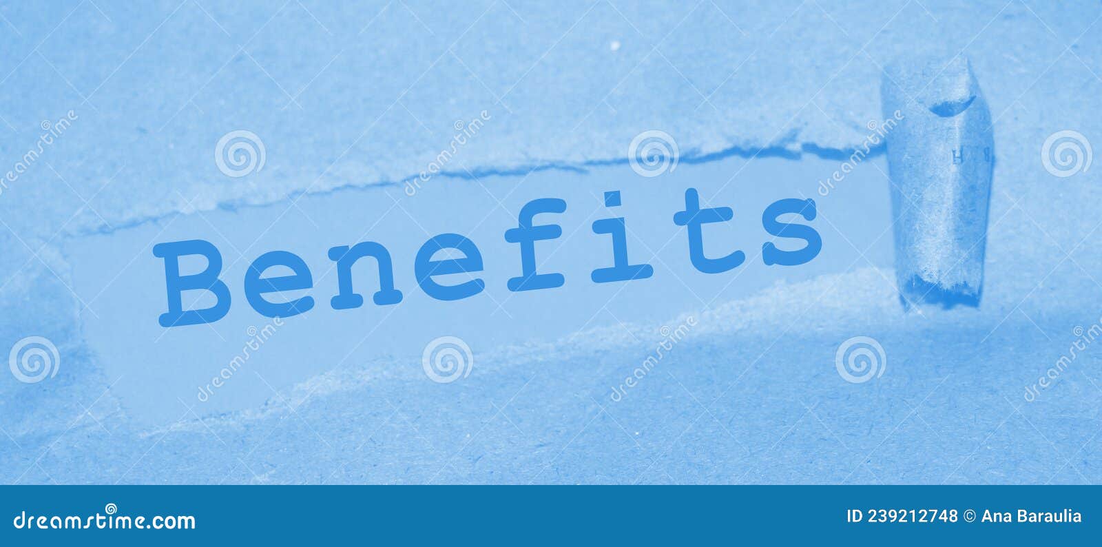 Benefits Word Appearing Behind Torn Brown Paper Stock Photo - Image of ...