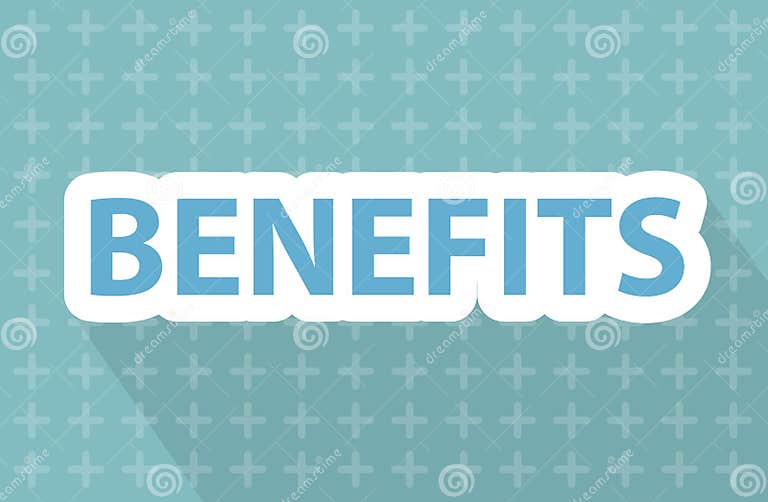 Benefits word concept stock vector. Illustration of health - 219210330
