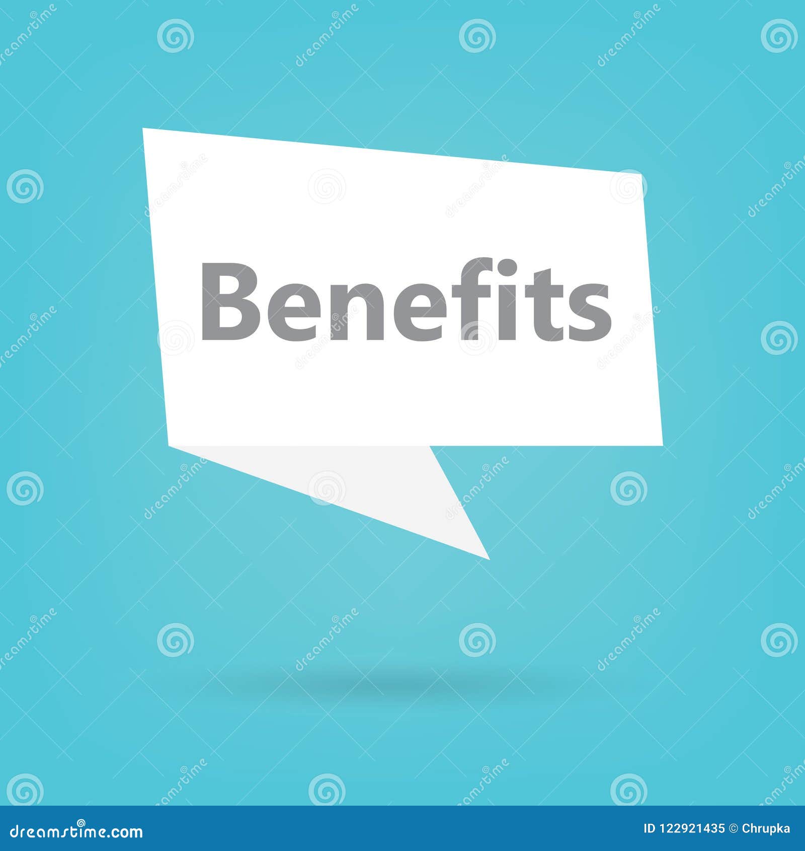 Benefits Word on a on Speech Bubble Stock Vector - Illustration of wage ...