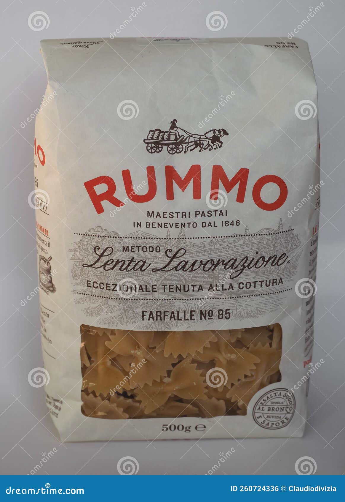 Rummo pasta packet editorial photo. Image of cuisine - 260724336