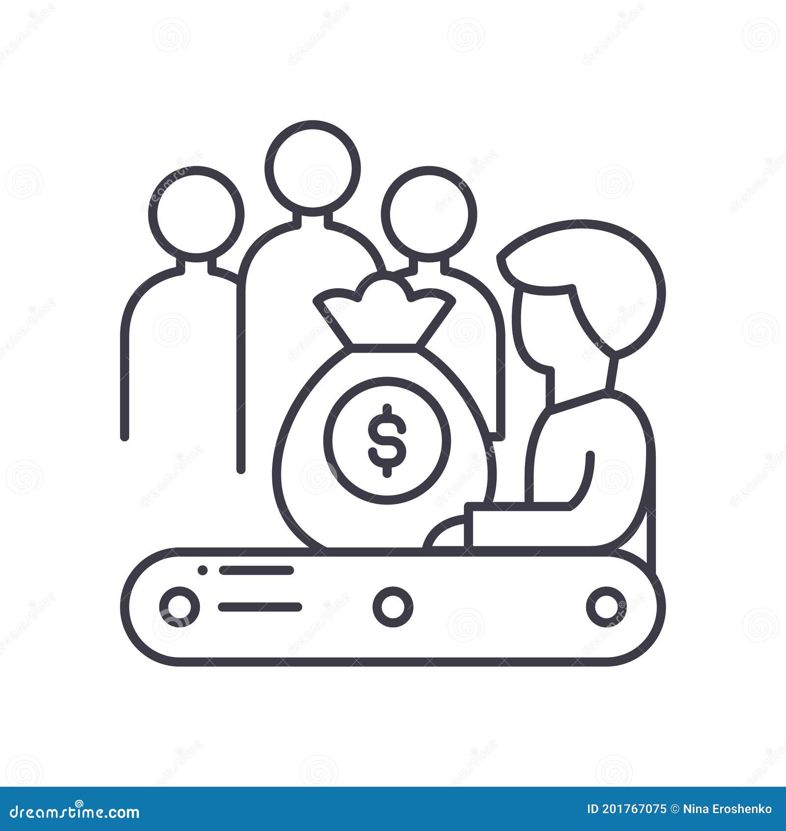 Benevolence Icon, Linear Isolated Illustration, Thin Line Vector, Web ...