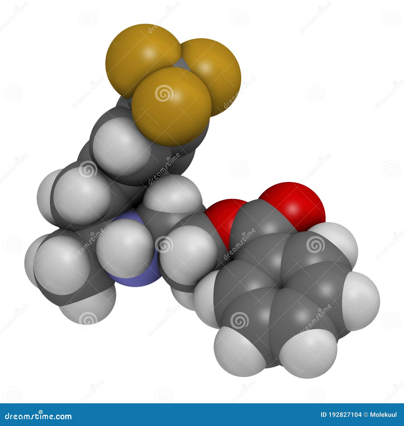 Benfluorex Drug Molecule Withdrawn. 3D Rendering Stock Photo ...