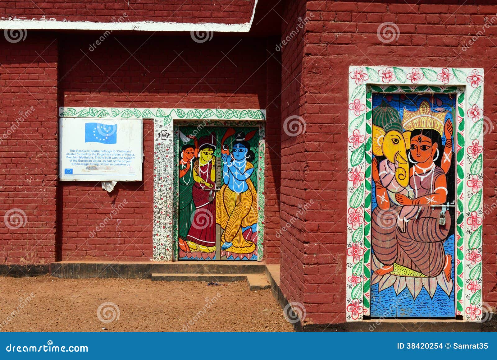 Bengal Patachitra Painting editorial stock image. Image of design ...
