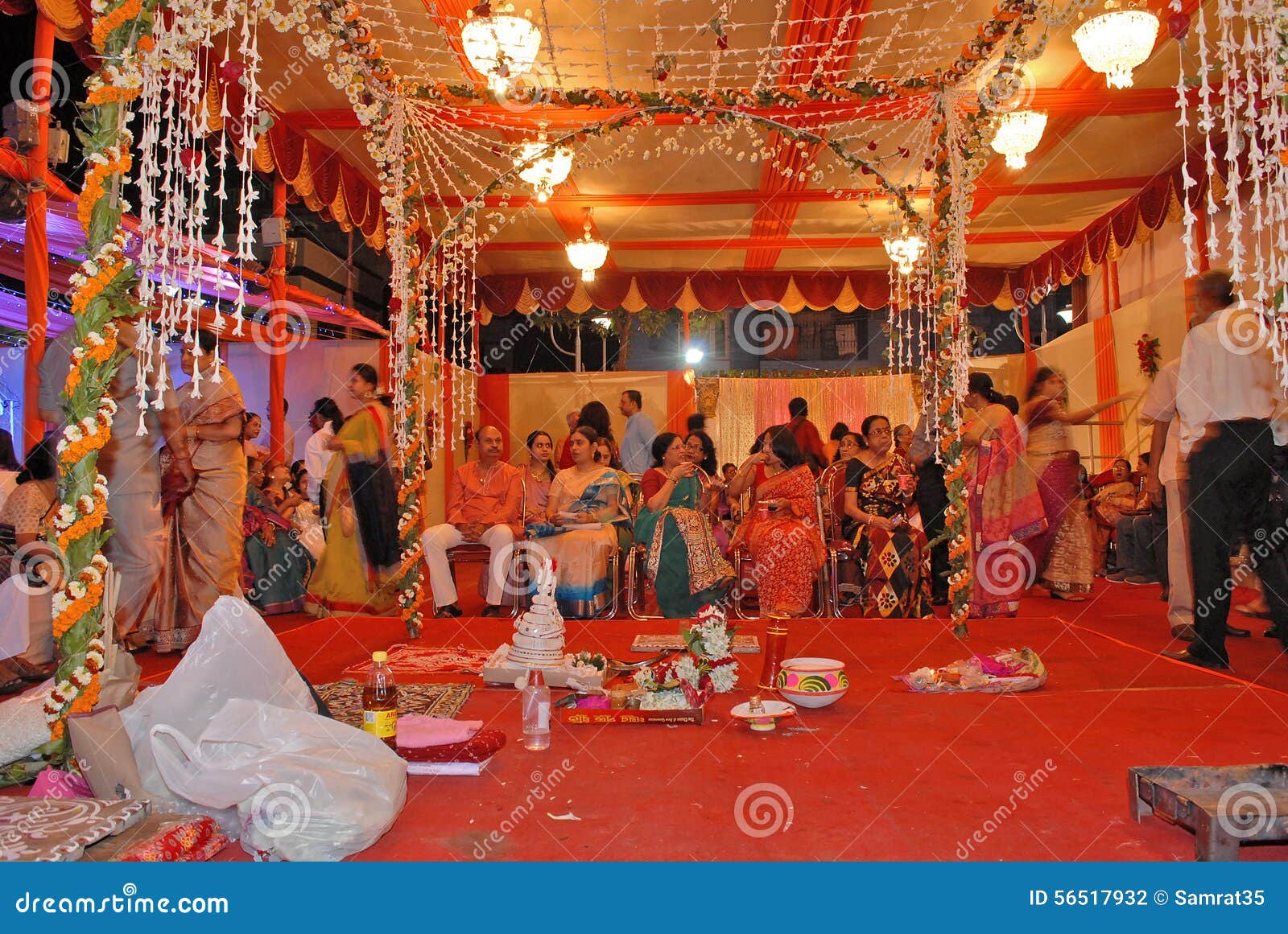 Bengali Community At Durga Festival Editorial Photo | CartoonDealer.com ...