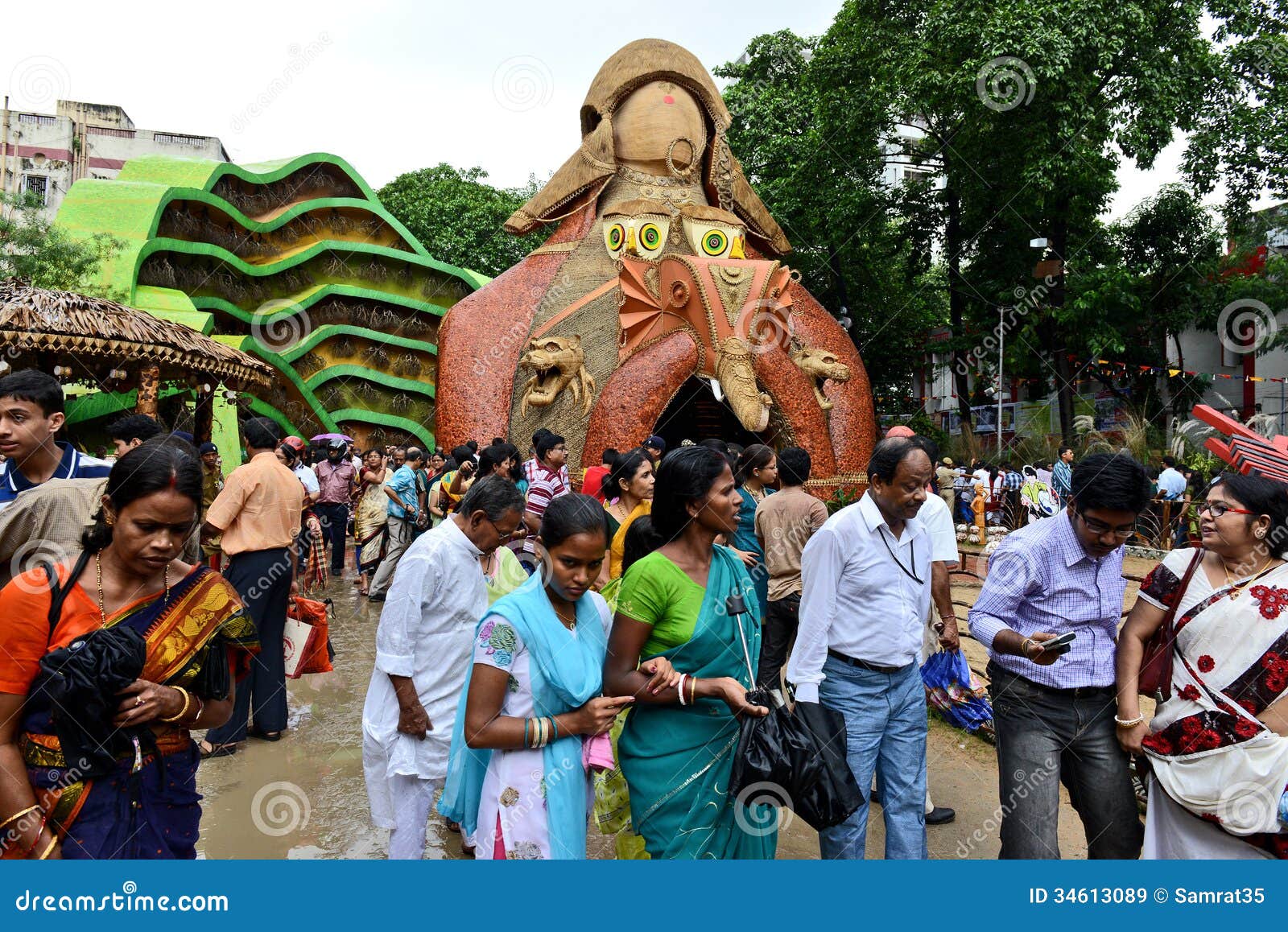 Bengali Community at Kolkata Editorial Stock Image - Image of festival ...
