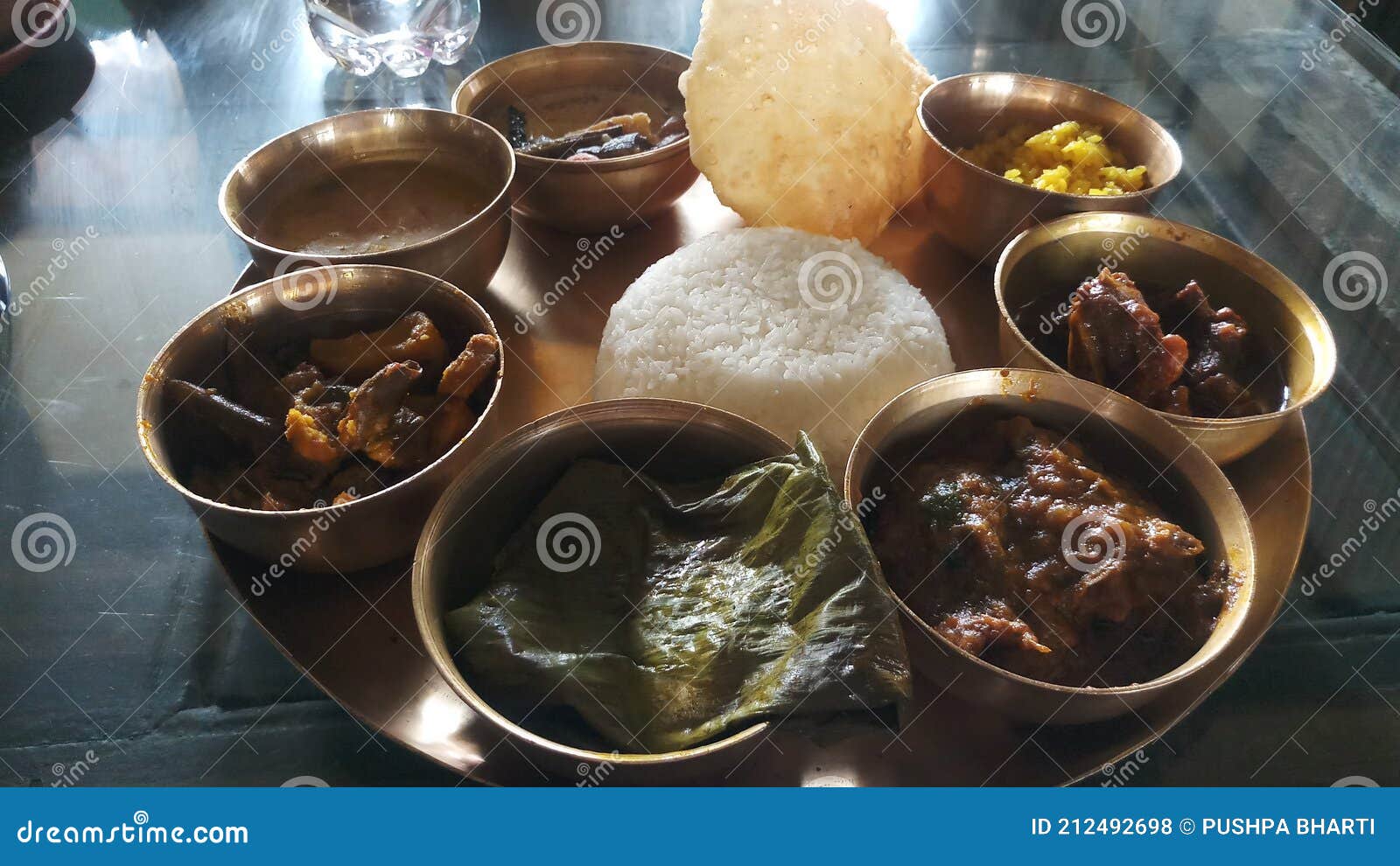 Bengali Dish /Thaali stock photo. Image of bengali, thaali - 212492698