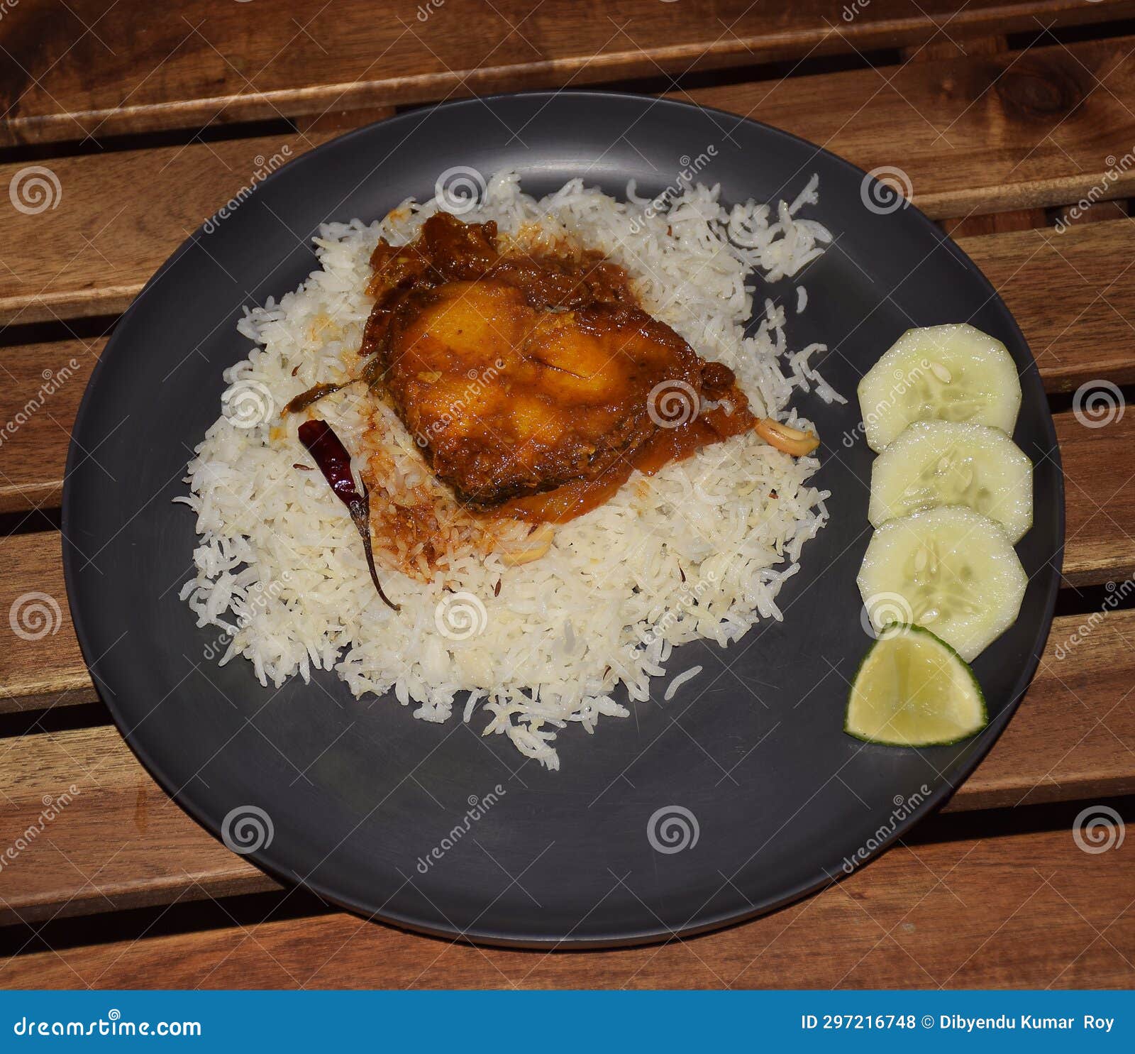 Bengali Fish Curry with Rice Stock Photo - Image of cuisine, curry ...