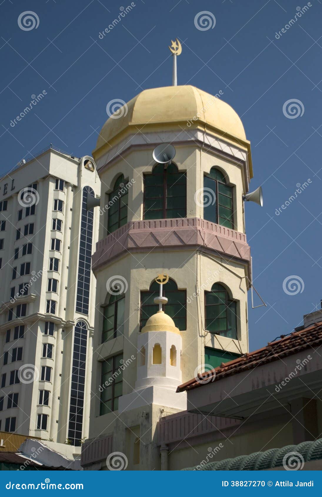 Bengali Mosque, Georgetown, Penang, Malaysia Stock Photo - Image of ...