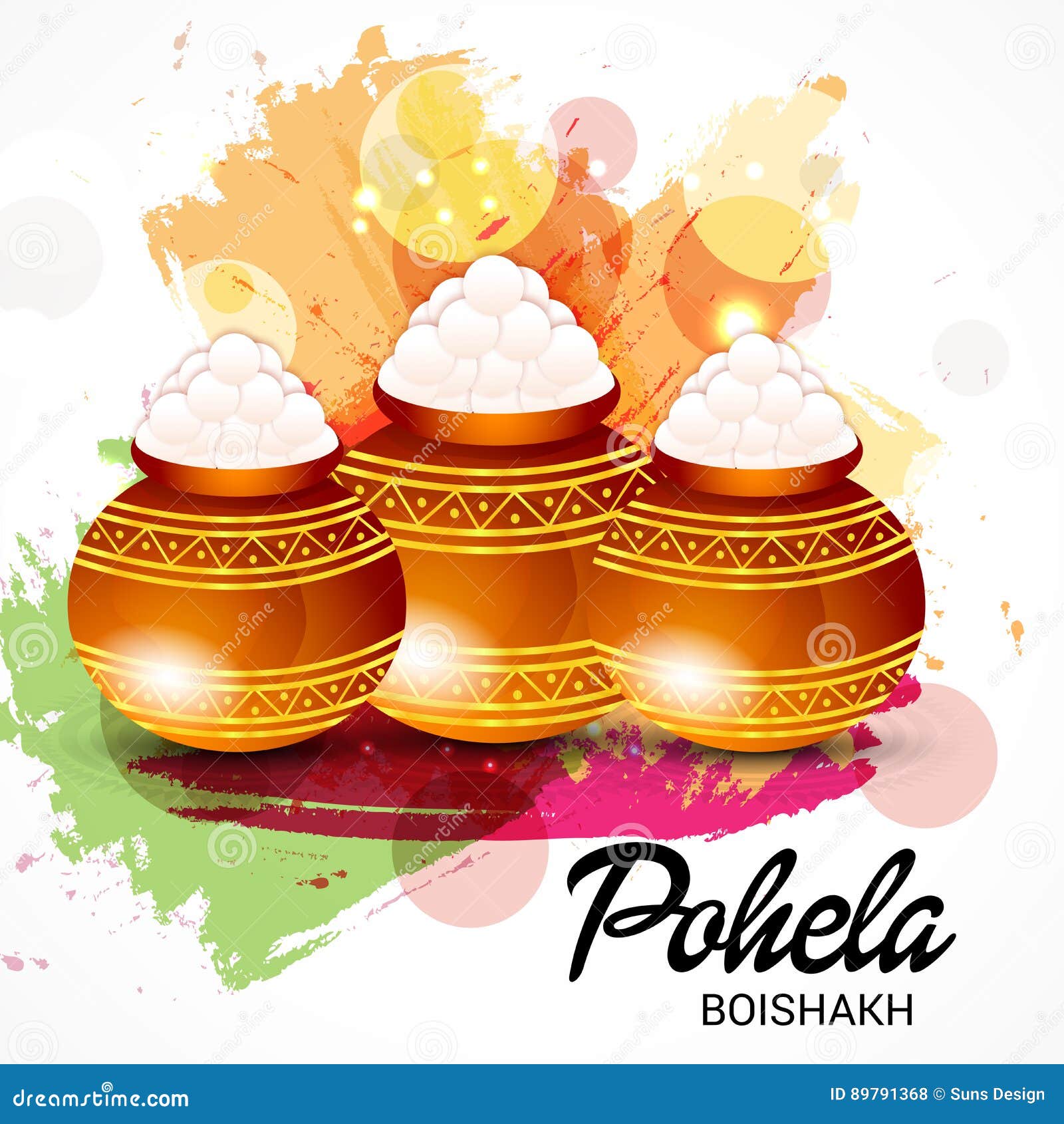 Bengali New Year. stock illustration. Illustration of calcutta - 89791368