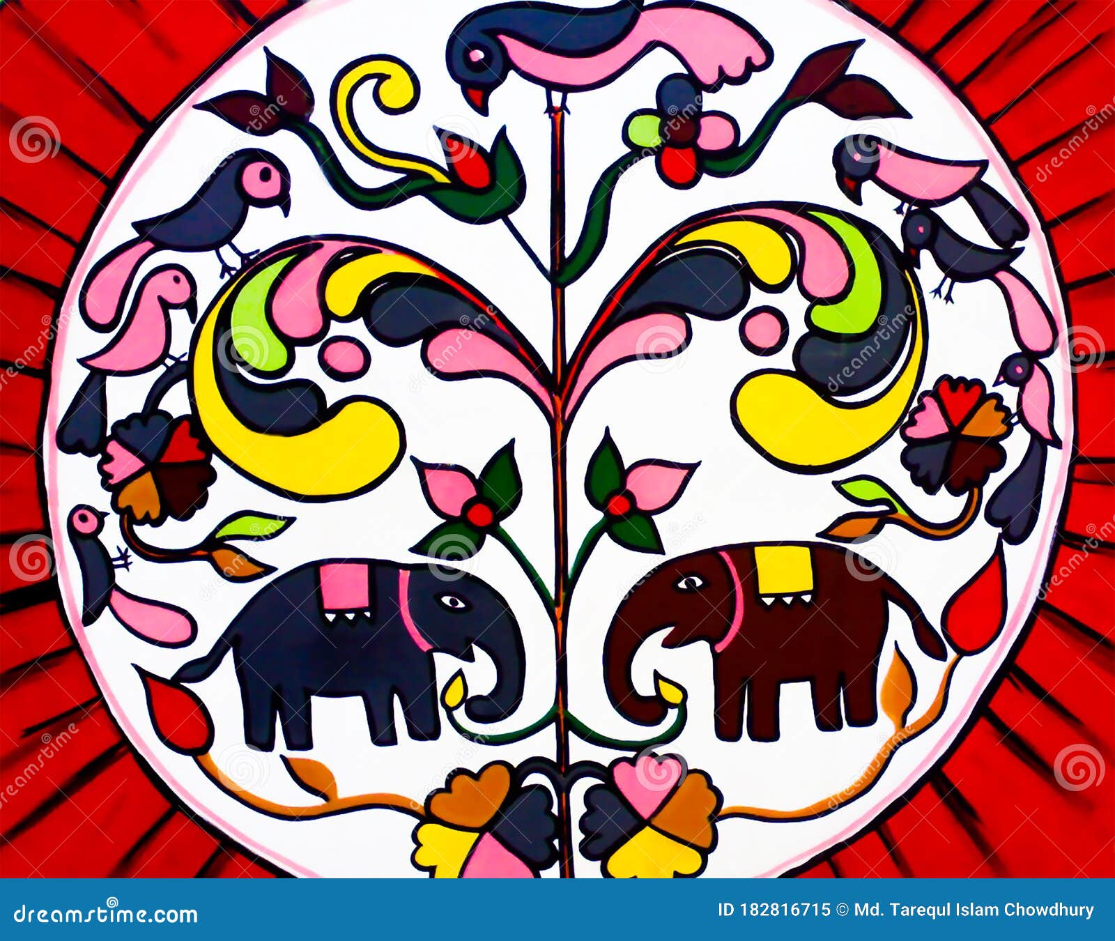 Bengali Old Traditional Art and Design Stock Image - Image of graffiti ...