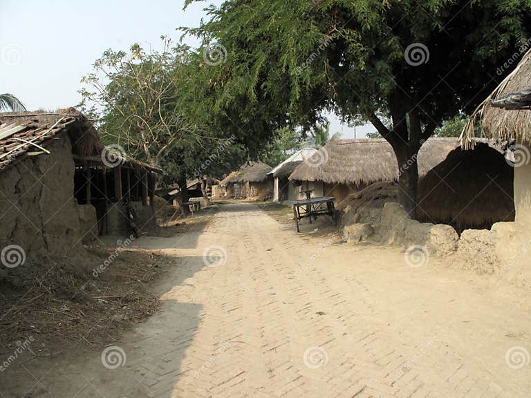 Bengali village stock image. Image of life, forest, huts - 21772153