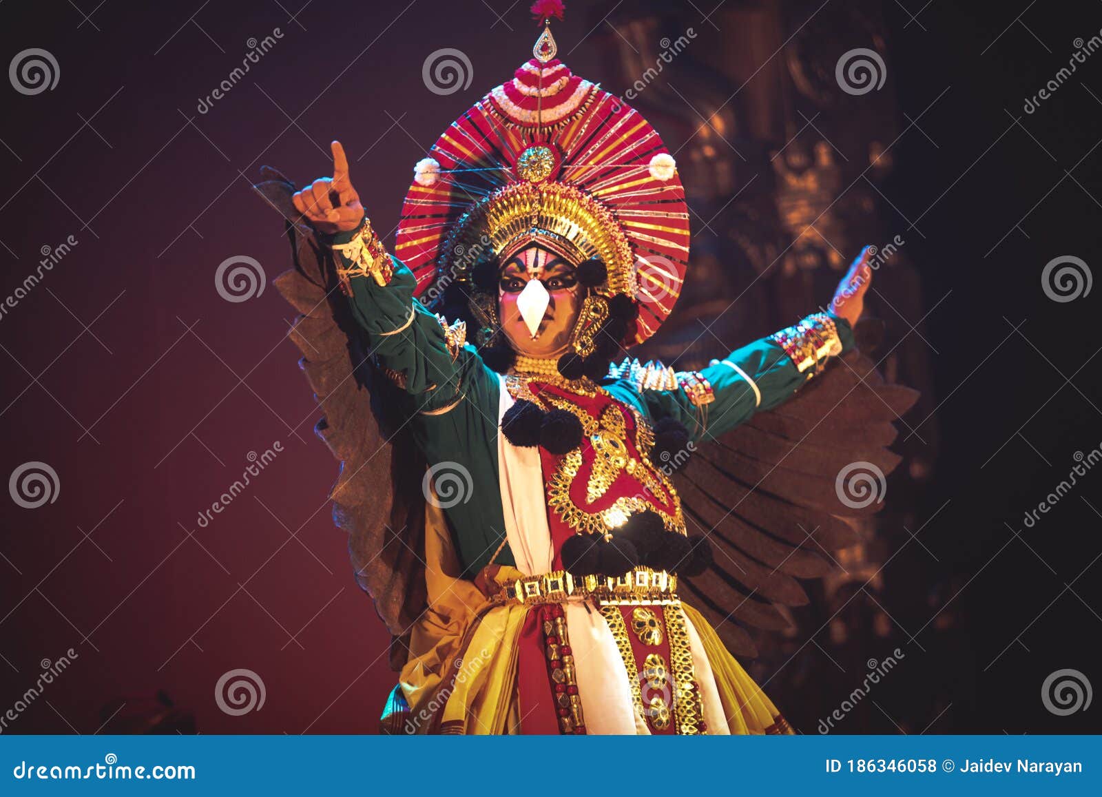 Gorgeous Sattriya Dancer Performing Sattriya Dance On Stage At Konark Temple Odisha Indiaan