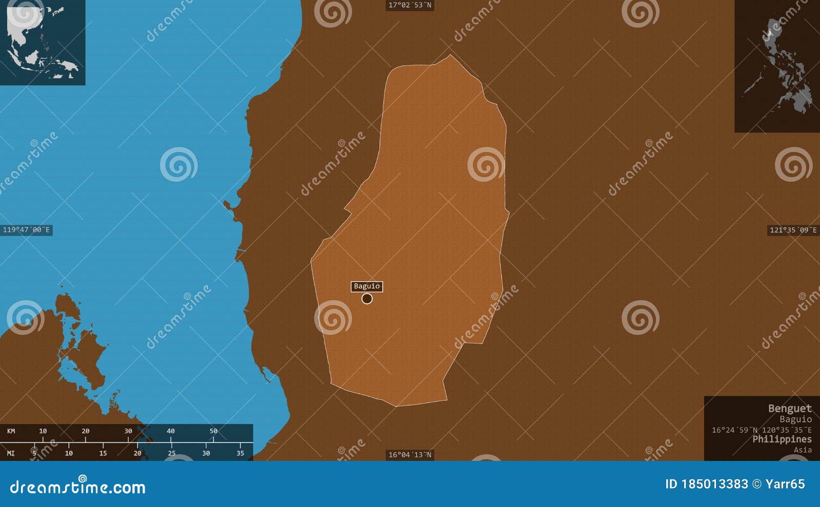 Benguet, Philippines - Composition. Pattern Stock Illustration ...