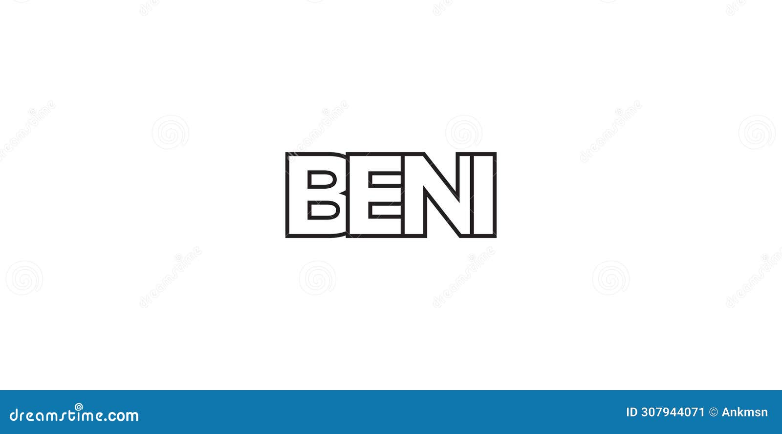 Beni in the Congo Emblem. the Design Features a Geometric Style, Vector ...