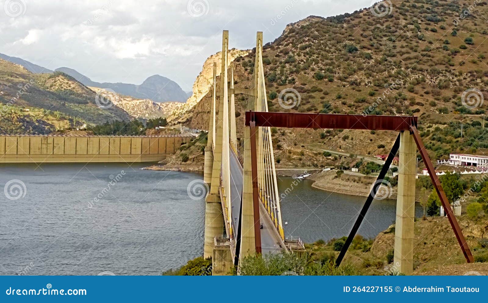 Beni Haroun Dam Bridge, Mila Province, Algeria Stock Image - Image of tree, landmark: 264227155
