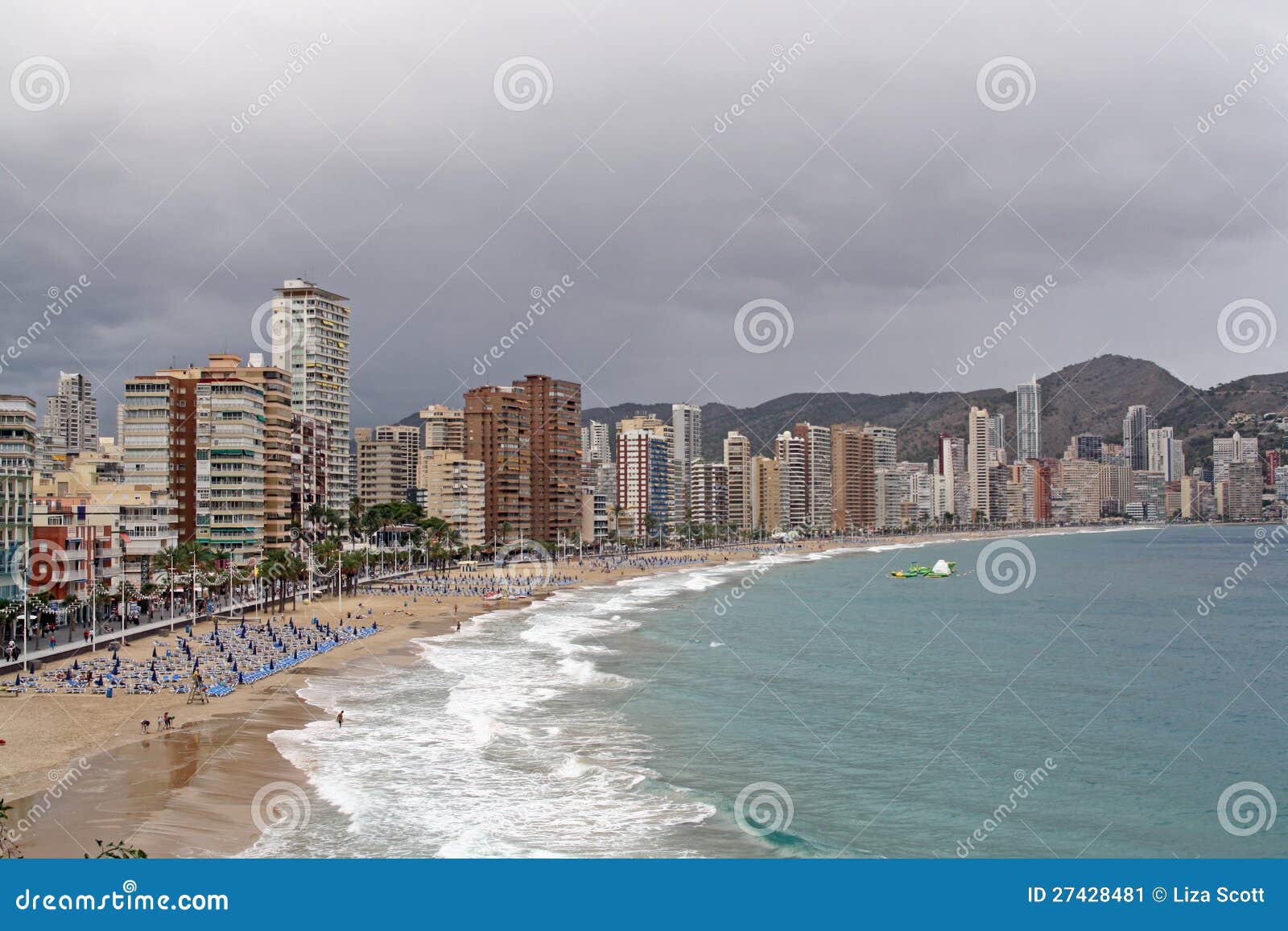 Benidorm stock image. Image of blue, beach, color, lifestyle - 27428481