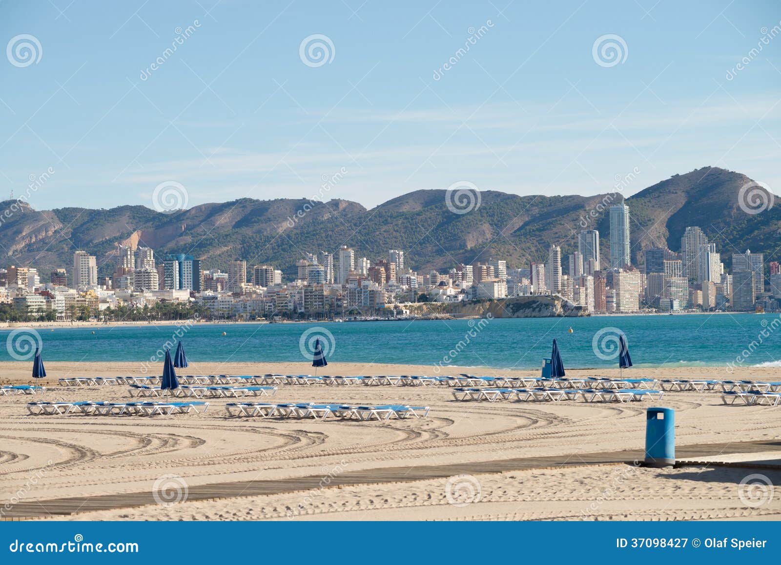 Benidorm beach resort stock image. Image of sand, tourism - 37098427