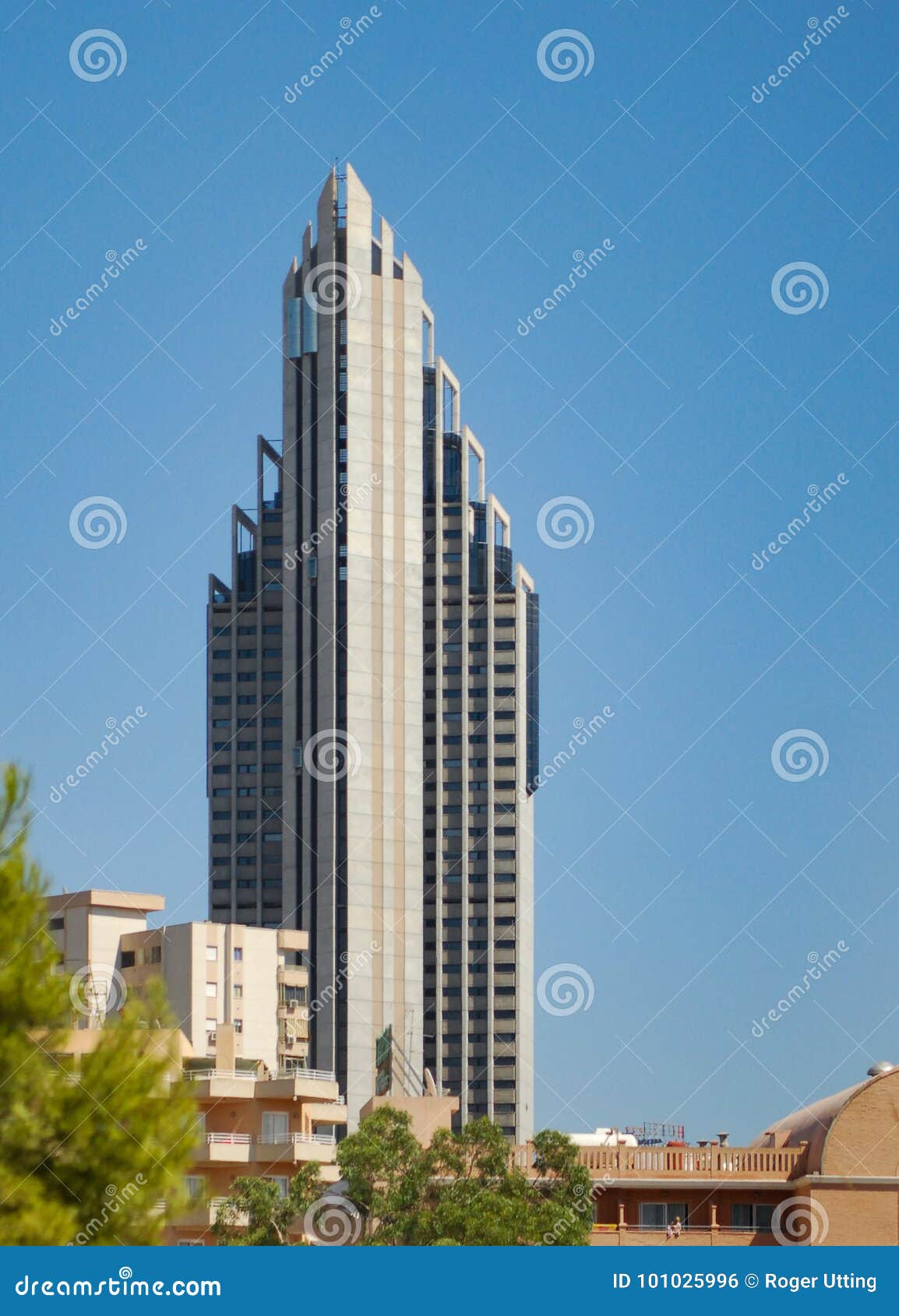 Benidorm Skyscraper editorial photo. Image of tall, architecture ...