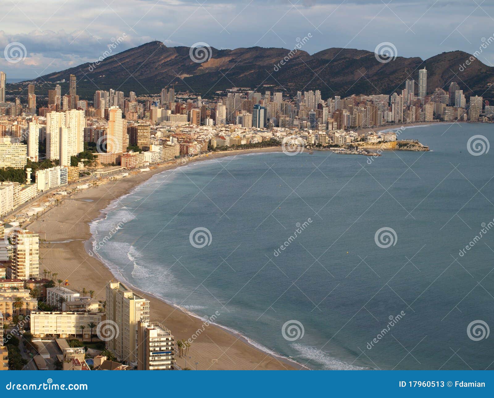 Benidorm, Spain stock image. Image of turismo, litoral - 17960513