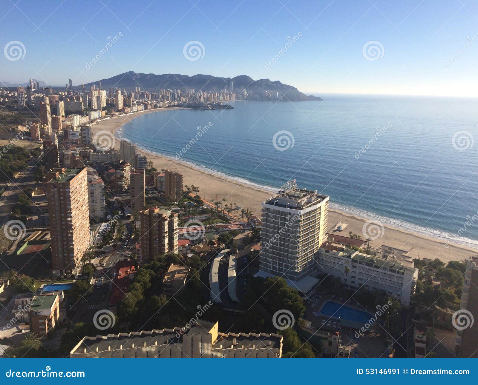 Benidorm Spain stock image. Image of spain, view, benidorm - 53146991