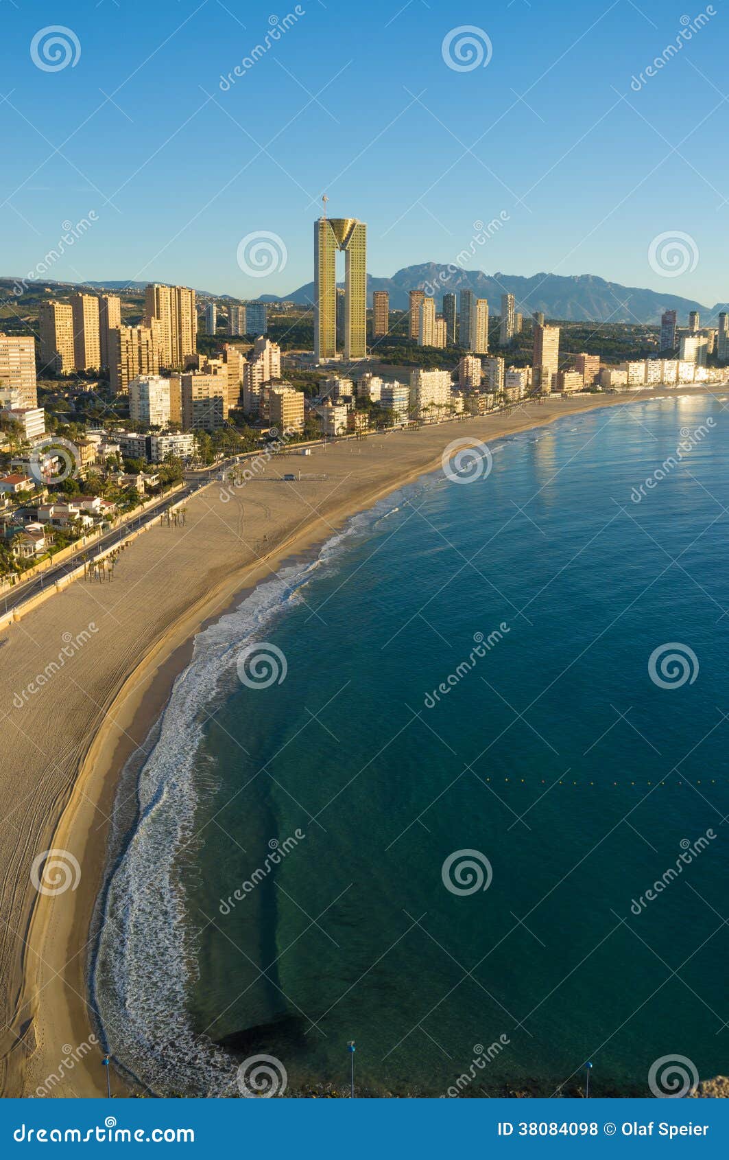 Benidorm stock photo. Image of beach, sunshine, skyscrapers - 38084098