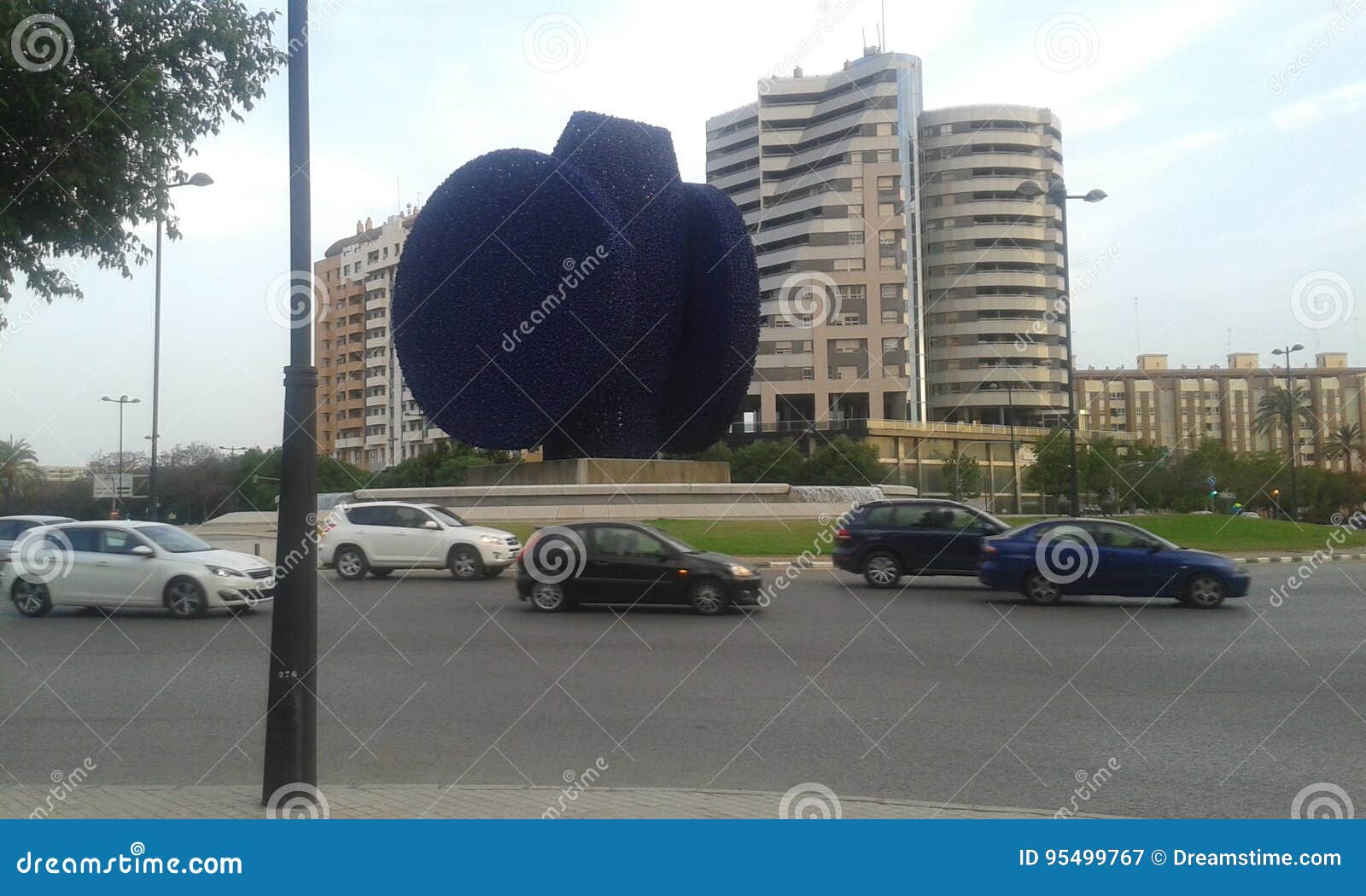 Beniferri Blue Statue Valencia Stock Image - Image of valencia, blue ...