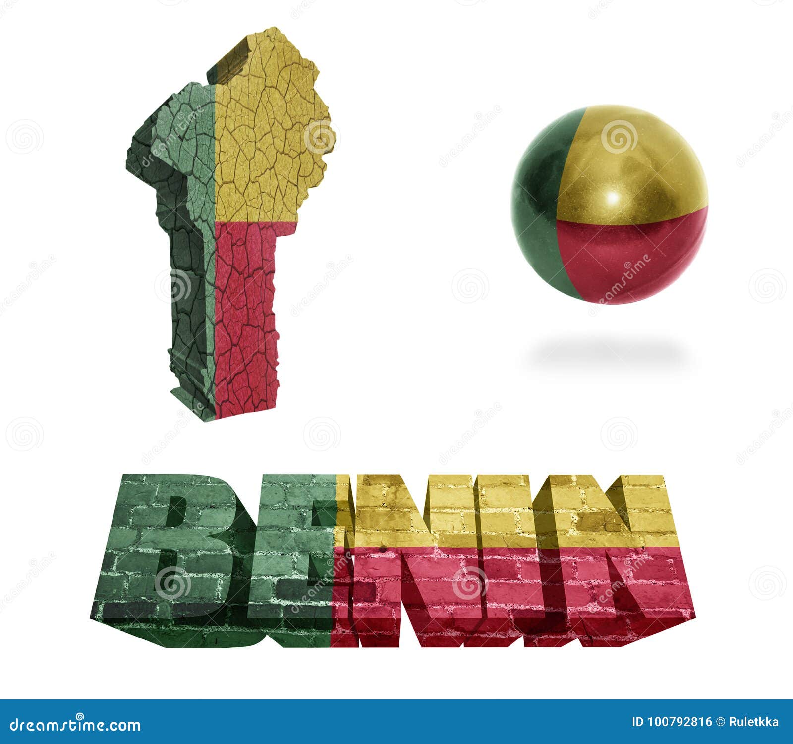Benin Symbols stock illustration. Illustration of national - 100792816
