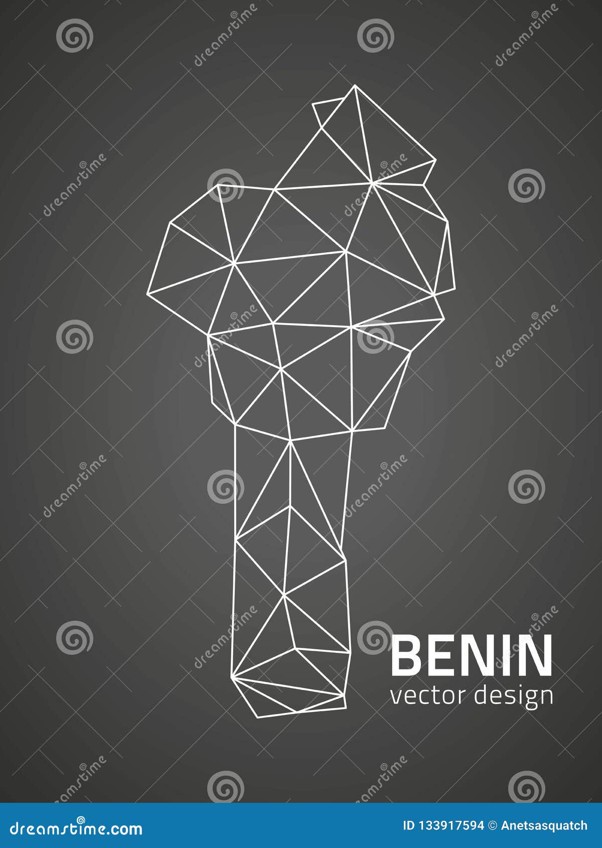 Benin Black Vector Outline Polygonal Triangle Map Stock Vector ... Benin Black Vector Outline Polygonal Triangle Map Stock Vector ...