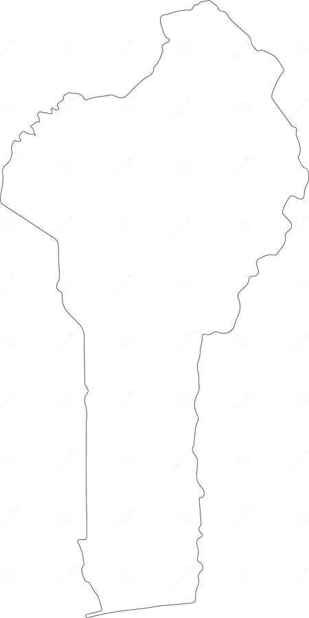 Benin outline map stock illustration. Illustration of area - 317467762